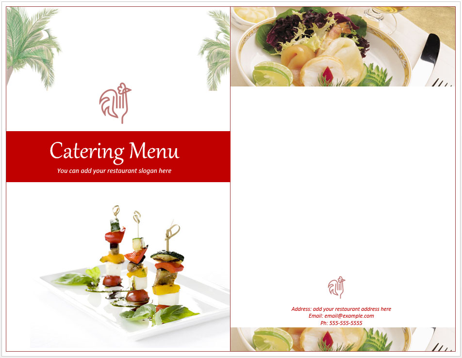Food Menu Templates For Microsoft Word - BestTemplatess - BestTemplatess