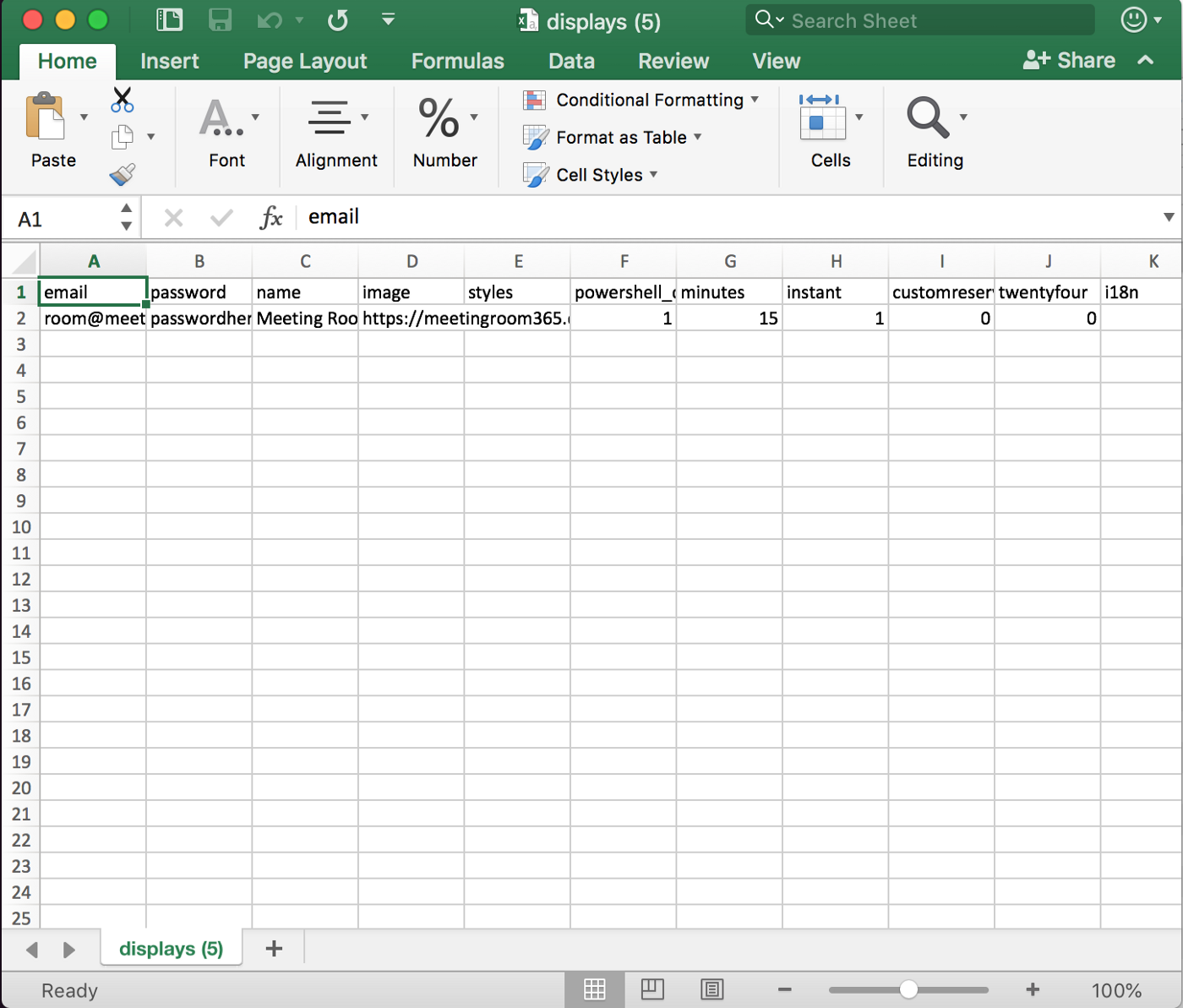 Meeting Room Schedule Template - BestTemplatess - BestTemplatess