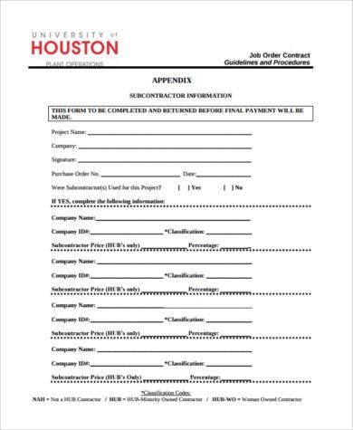 Work Order Contract Template - BestTemplatess - BestTemplatess