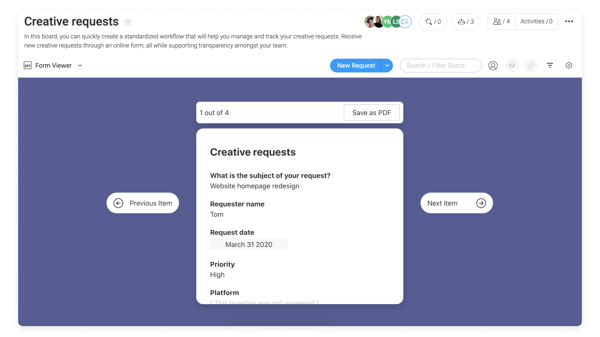 Creative Request Form Template - BestTemplatess - BestTemplatess