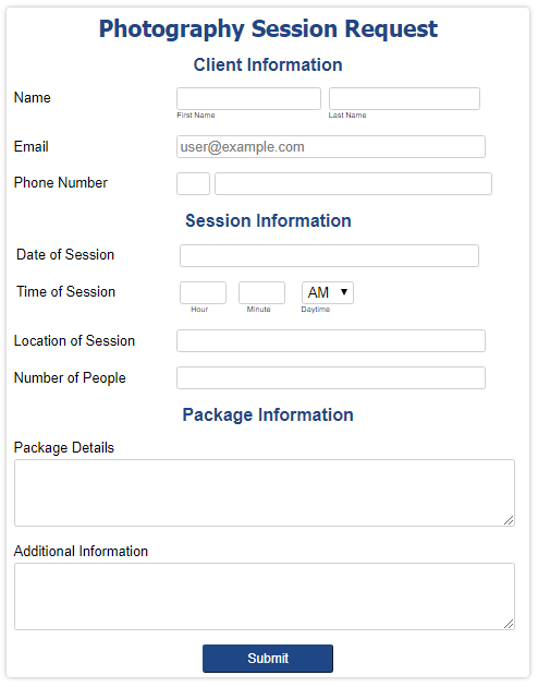Picture Order Form Template Photography - BestTemplatess - BestTemplatess