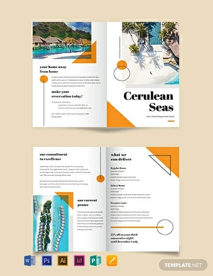 Island Brochure Template - BestTemplatess - BestTemplatess
