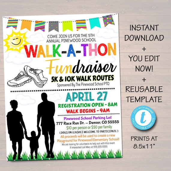 Walkathon Registration Form Template - BestTemplatess - BestTemplatess