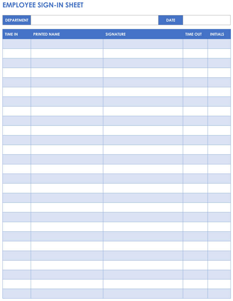 Log In Sheet Template - BestTemplatess - BestTemplatess
