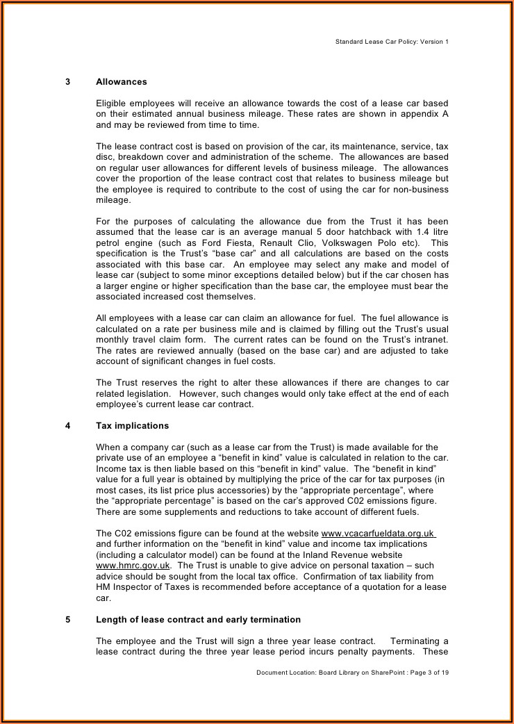 Car Allowance Letter To Employee Template - BestTemplatess - BestTemplatess