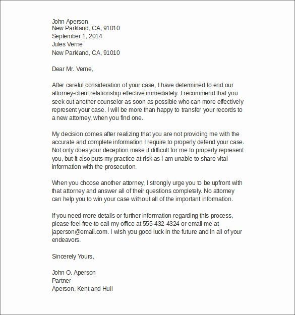 Client Termination Letter Template - BestTemplatess - BestTemplatess