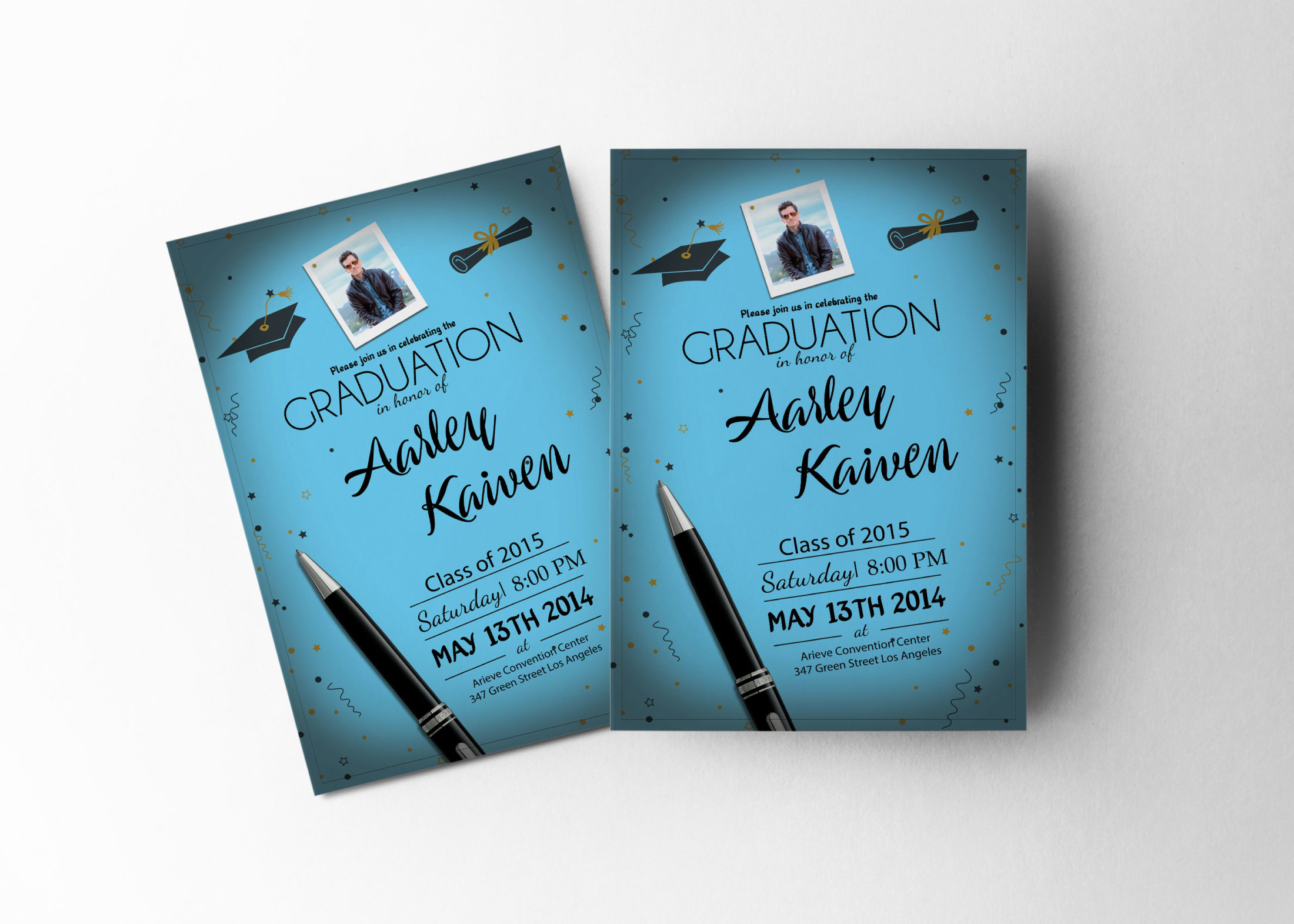 Graduation Ceremony Invitation Template - BestTemplatess - BestTemplatess