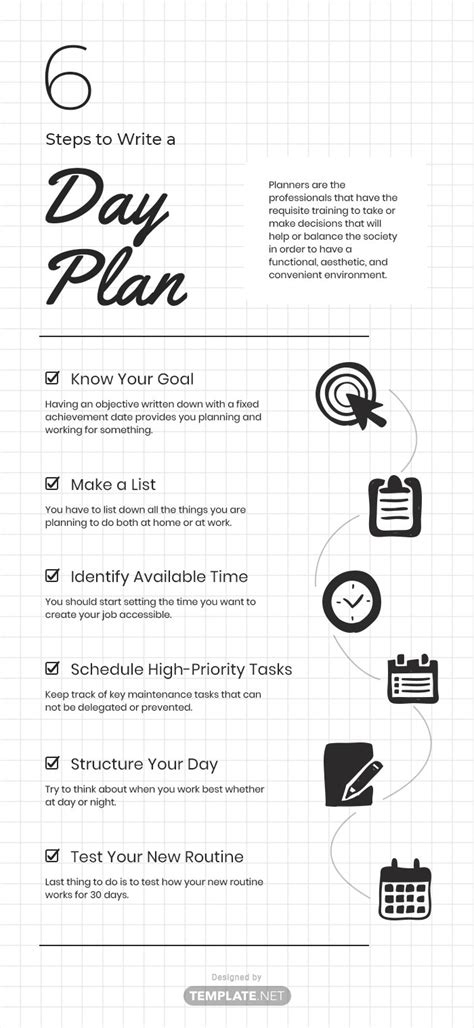Plan Of The Day Template - BestTemplatess - BestTemplatess