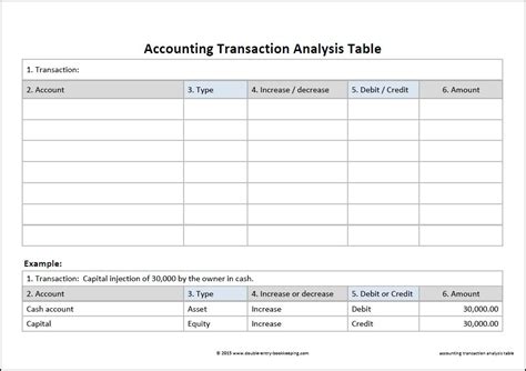 Transaction Sheet Template - BestTemplatess - BestTemplatess