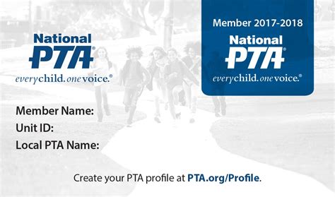 Pta Membership Card Template - BestTemplatess - BestTemplatess