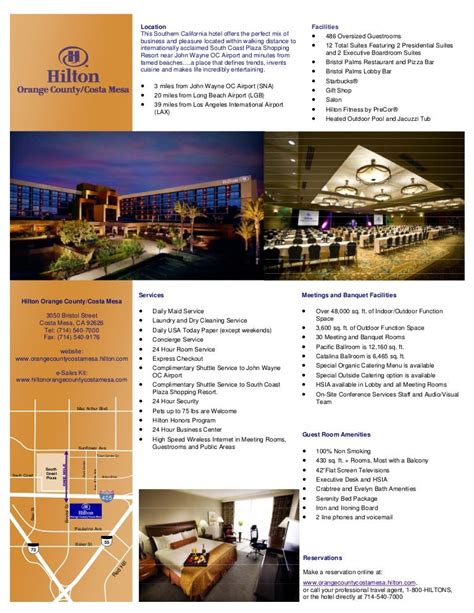 Hotel Fact Sheet Template - BestTemplatess - BestTemplatess