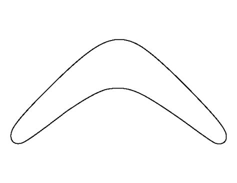Printable Boomerang Template - BestTemplatess - BestTemplatess