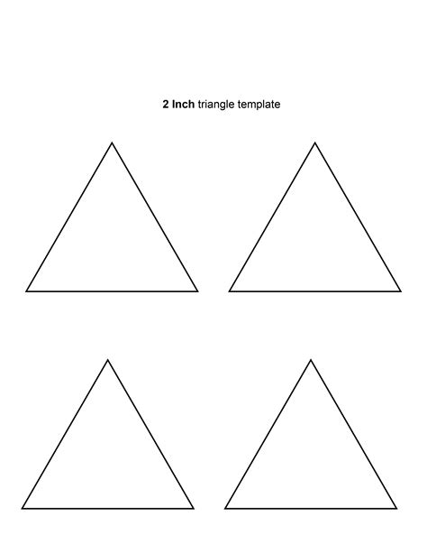 Equilateral Triangle Template Printable - BestTemplatess - BestTemplatess
