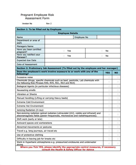 Health And Safety Form Template - BestTemplatess - BestTemplatess