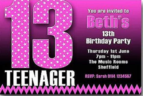 Teenage Birthday Invitation Templates Free - BestTemplatess ...