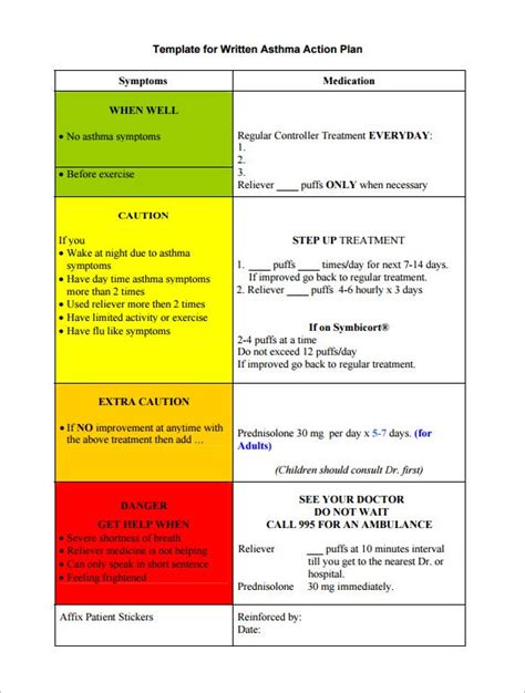 Written Action Plan Template - BestTemplatess - BestTemplatess