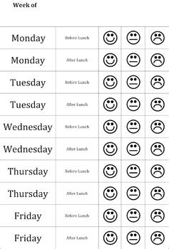 Smiley Face Behavior Chart Template - BestTemplatess - BestTemplatess