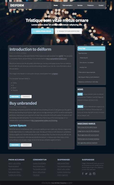 Website Style Sheet Template - BestTemplatess - BestTemplatess