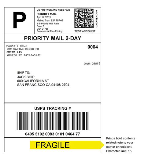 Fedex Label Template Word - BestTemplatess - BestTemplatess