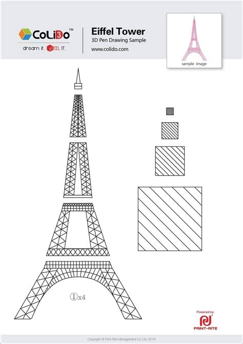 Eiffel Tower Template For Cakes - BestTemplatess - BestTemplatess