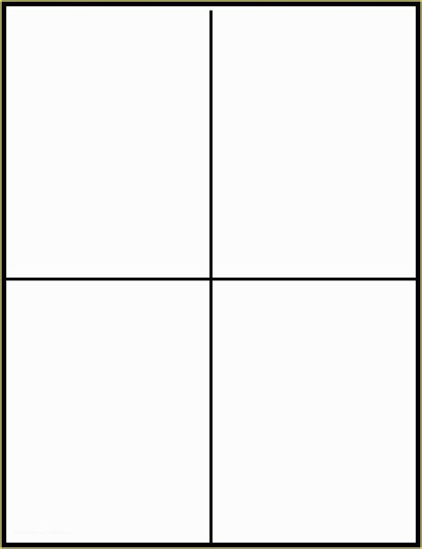 Blank Half Fold Card Template - BestTemplatess - BestTemplatess