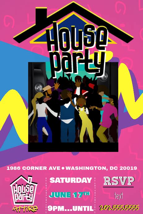 House Party Invitation Templates - BestTemplatess - BestTemplatess