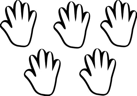 Small Hand Template Printable - BestTemplatess - BestTemplatess