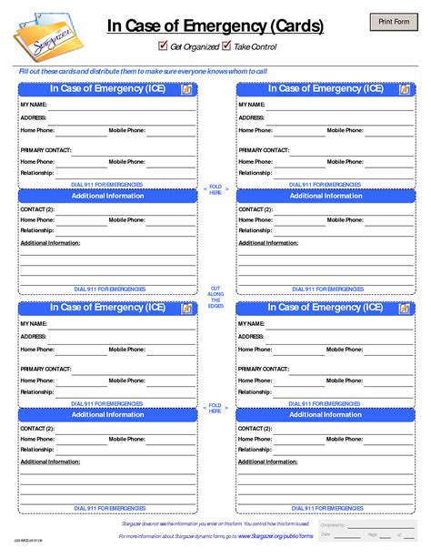 In Case Of Emergency Card Template - BestTemplatess - BestTemplatess