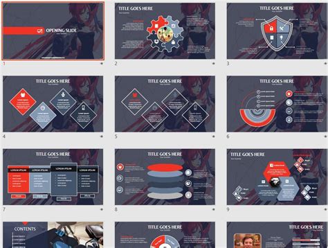 Anime Template For Powerpoint - BestTemplatess - BestTemplatess