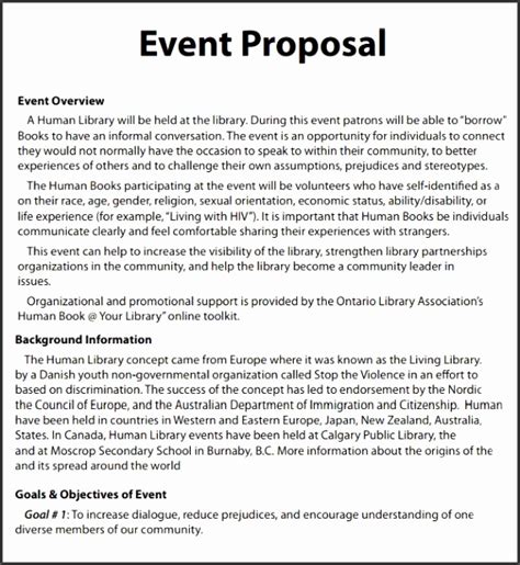 Concert Proposal Template - BestTemplatess - BestTemplatess