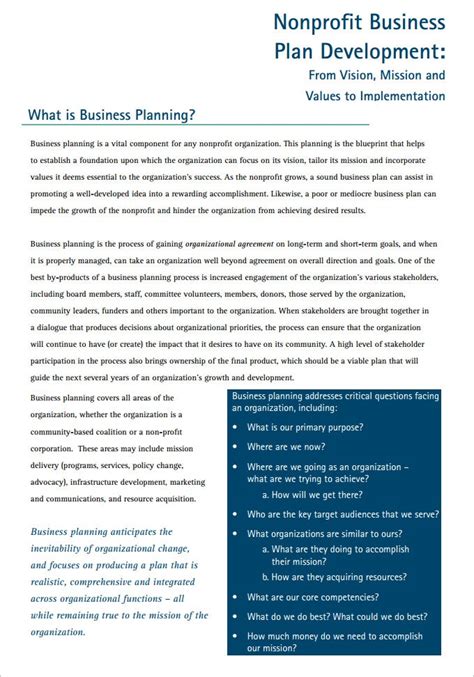 Non Profit Development Plan Template - BestTemplatess - BestTemplatess