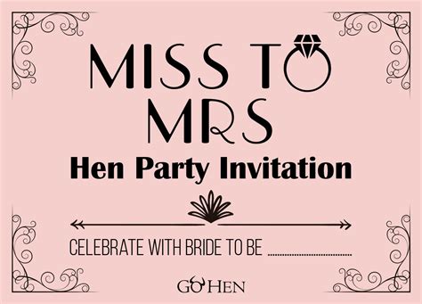 Hens Party Invitations Templates - BestTemplatess - BestTemplatess