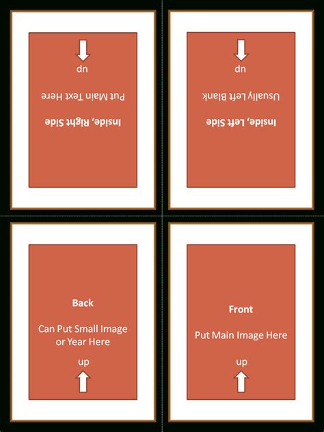 4 Fold Card Template - BestTemplatess - BestTemplatess