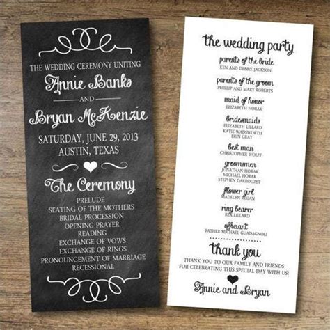 Wedding Program Wording Templates Free - BestTemplatess - BestTemplatess