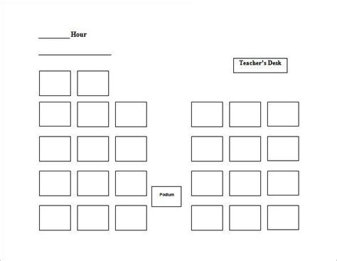 Church Seating Chart Template - BestTemplatess - BestTemplatess