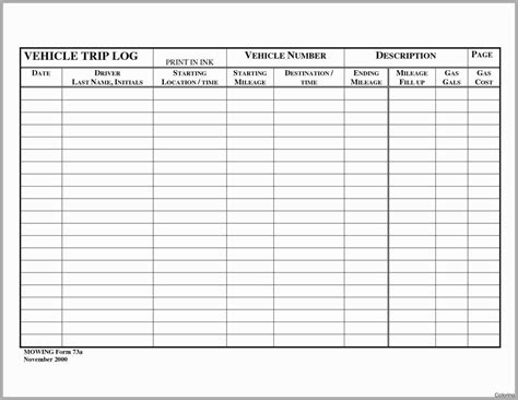 Vehicle Log Book Template Ato - BestTemplatess - BestTemplatess