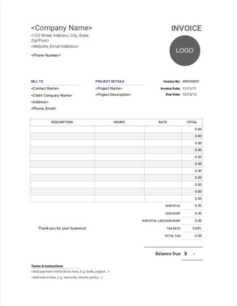 Invoice Template For Freelance Work - BestTemplatess - BestTemplatess