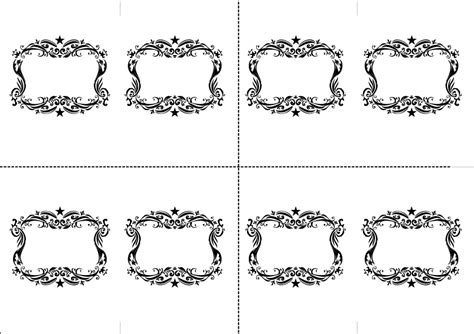 Wedding Name Cards Template Free - BestTemplatess - BestTemplatess