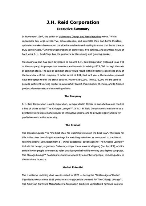 Formal Business Plan Template - BestTemplatess - BestTemplatess