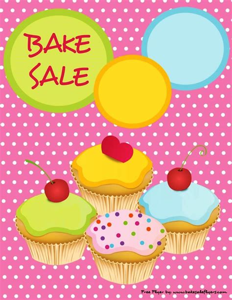 Cake Sale Poster Template - BestTemplatess - BestTemplatess