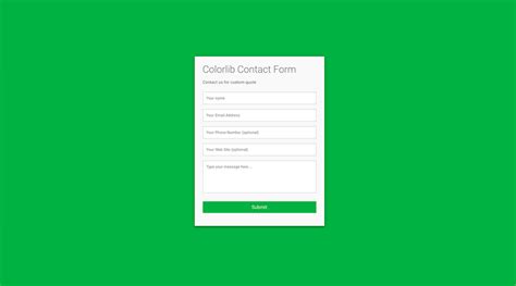 Css Email Form Template - BestTemplatess - BestTemplatess