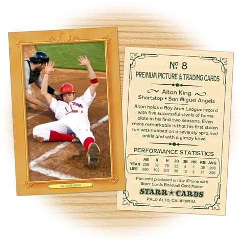 Baseball Card Stats Template - BestTemplatess - BestTemplatess