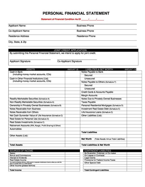 Simple Financial Statement Template - BestTemplatess - BestTemplatess