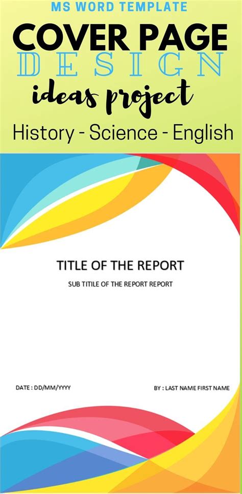 Project Cover Page Template Free - BestTemplatess - BestTemplatess
