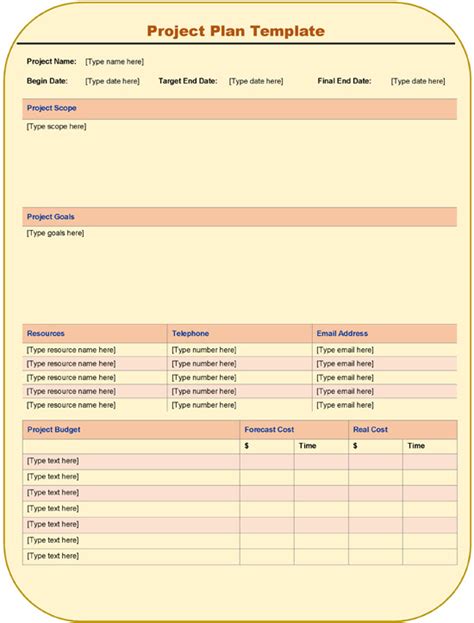 Writing A Project Plan Template - BestTemplatess - BestTemplatess