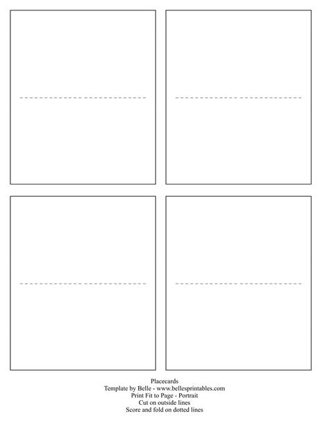 Fold Over Card Template - BestTemplatess - BestTemplatess