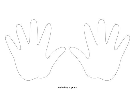 Printable Hand Template For Kids - BestTemplatess - BestTemplatess
