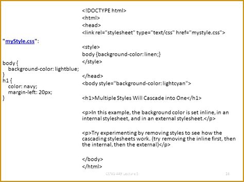 External Style Sheet Template - BestTemplatess - BestTemplatess
