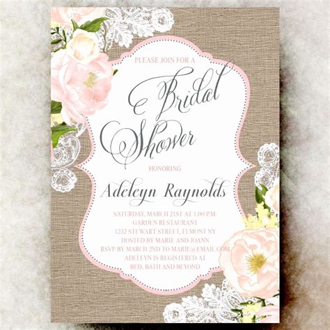 Shabby Chic Wedding Invitation Templates - BestTemplatess - BestTemplatess