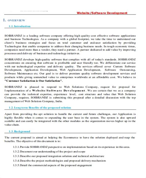 Software Project Proposal Template Word - BestTemplatess - BestTemplatess